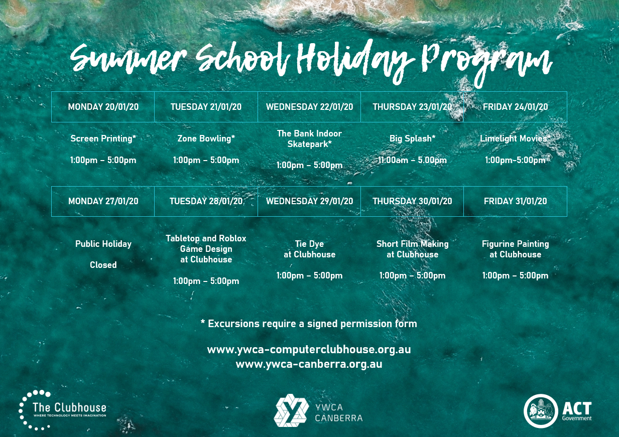 School Holiday Program | YWCA Canberra Clubhouse